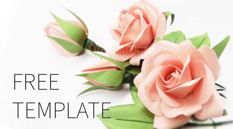 Easy To Make Best Paper Rose With FREE Template And Tutorial