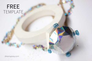 How to make 3D paper gems collection, FREE templates and tutorial