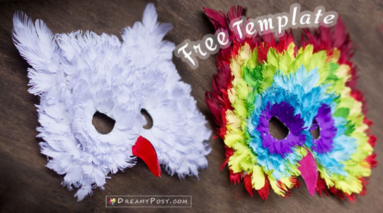 How to make 3D owl paper mask from recycles, free template