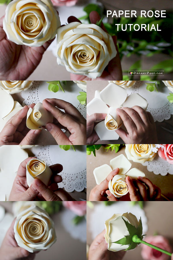 Paper Rose Tutorial Paper Rose Tutorial Step By Step