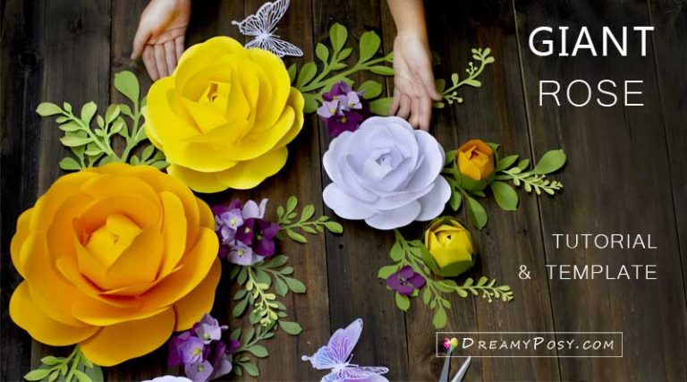 Paper roses | Free templates and tutorials
