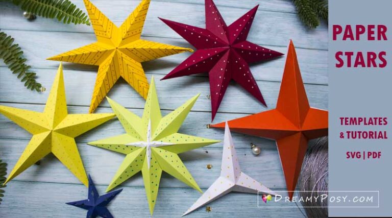 Cardstock crafts ideas | Free templates and tutorials