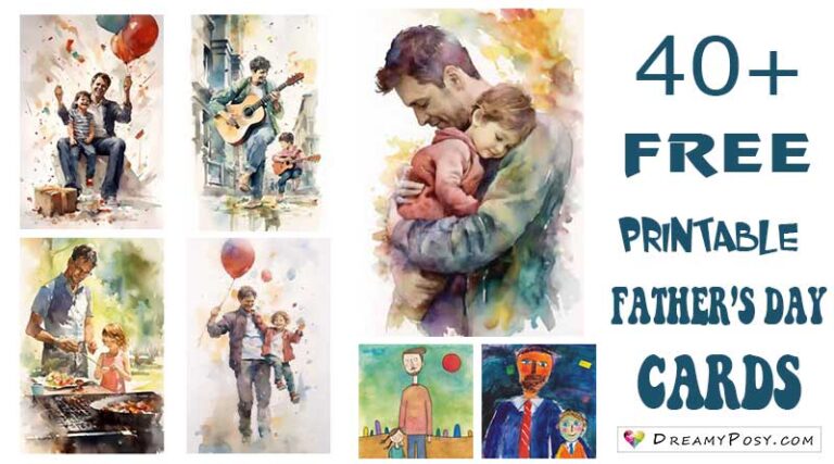 40+ Free Printable Father's Day Cards, Express Love for Dad.