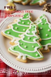 Free Christmas tree SVG and printable templates